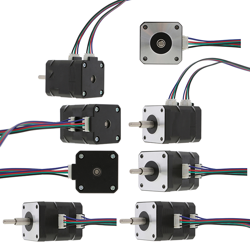 High Torque NEMA 17 Dual Shaft Stepper Motors Assembly | Parallel Dual ...