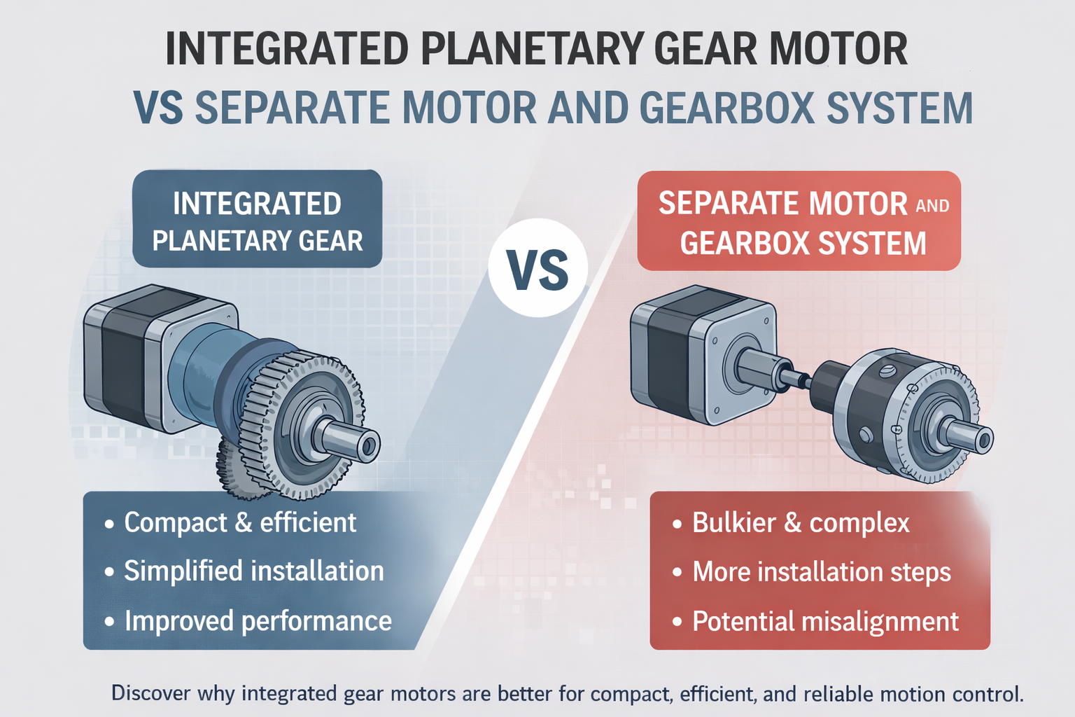 Why Integrated Planetary Gear Motors Are Better Than Separate Motor ...