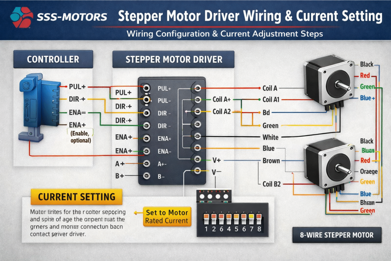 Stepper Motor Wiring Diagram: 4 Wire, 6 Wire, 8 Wire Stepper Motor Wiring Explained