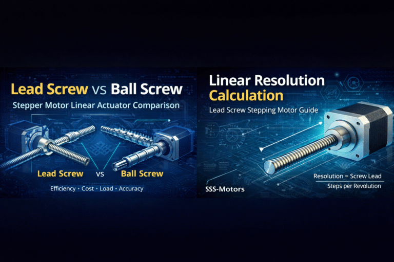 Lead Screw vs Ball Screw Stepper Motor – Key Differences Explained