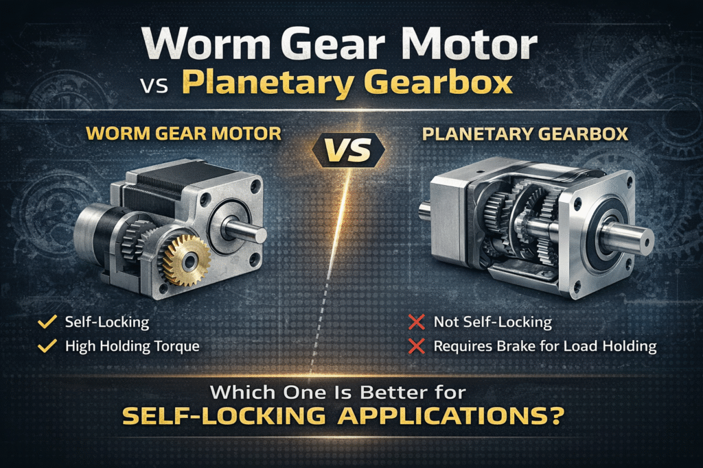 Worm Gear Motor vs Planetary Gearbox – Best Choice for Self-Locking ...